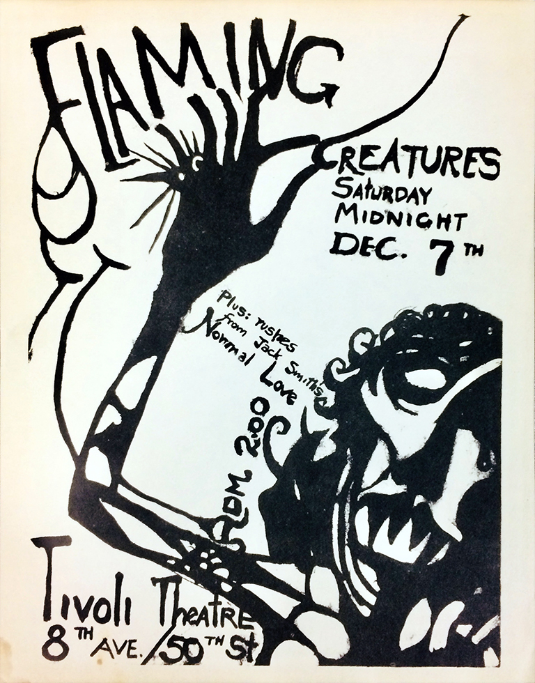“Flaming Creatures” flyer | CLAMP